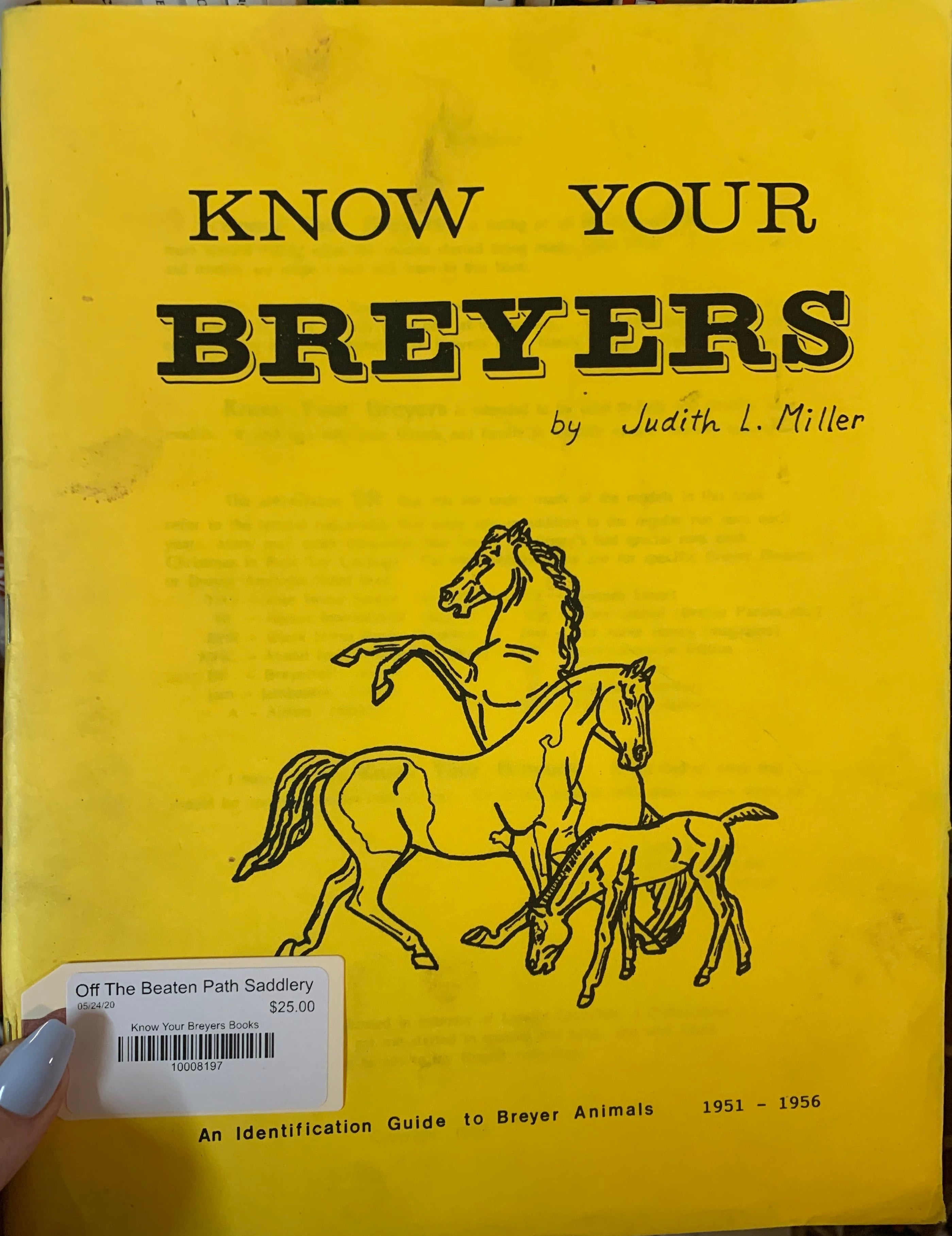 Know Your Breyers Books – Off The Beaten Path Saddlery