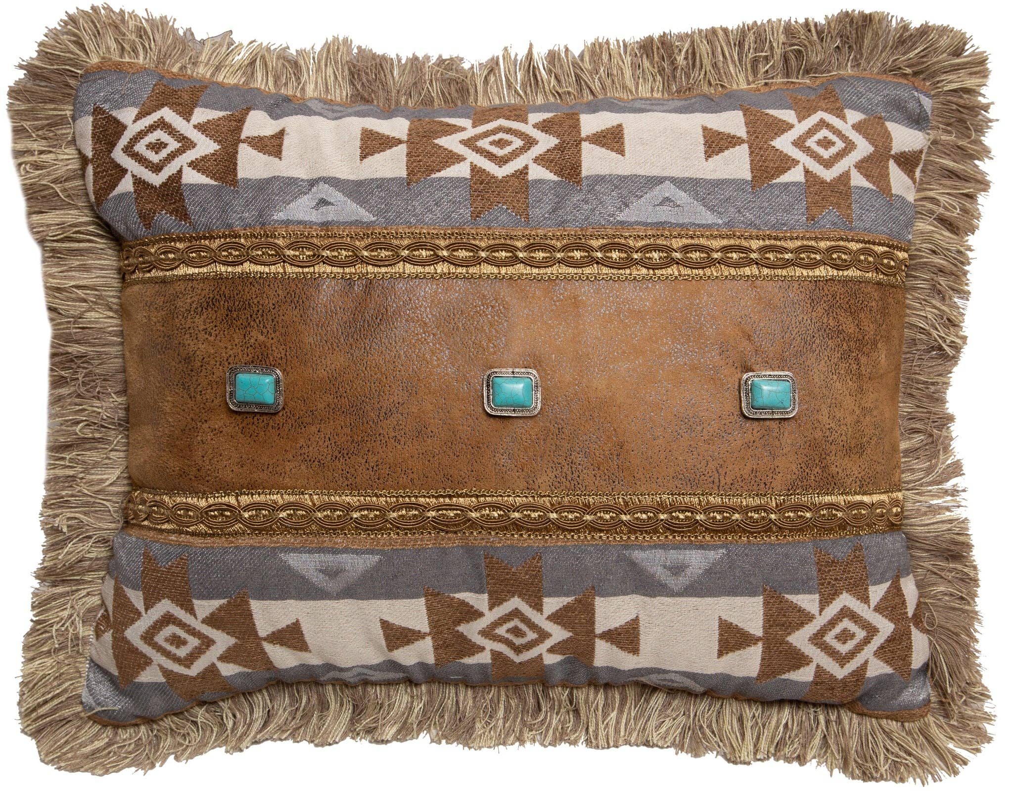 Linen Mart - Wrangler® Mesa Daybreak 3 Conchos Pillow – Off The Beaten ...