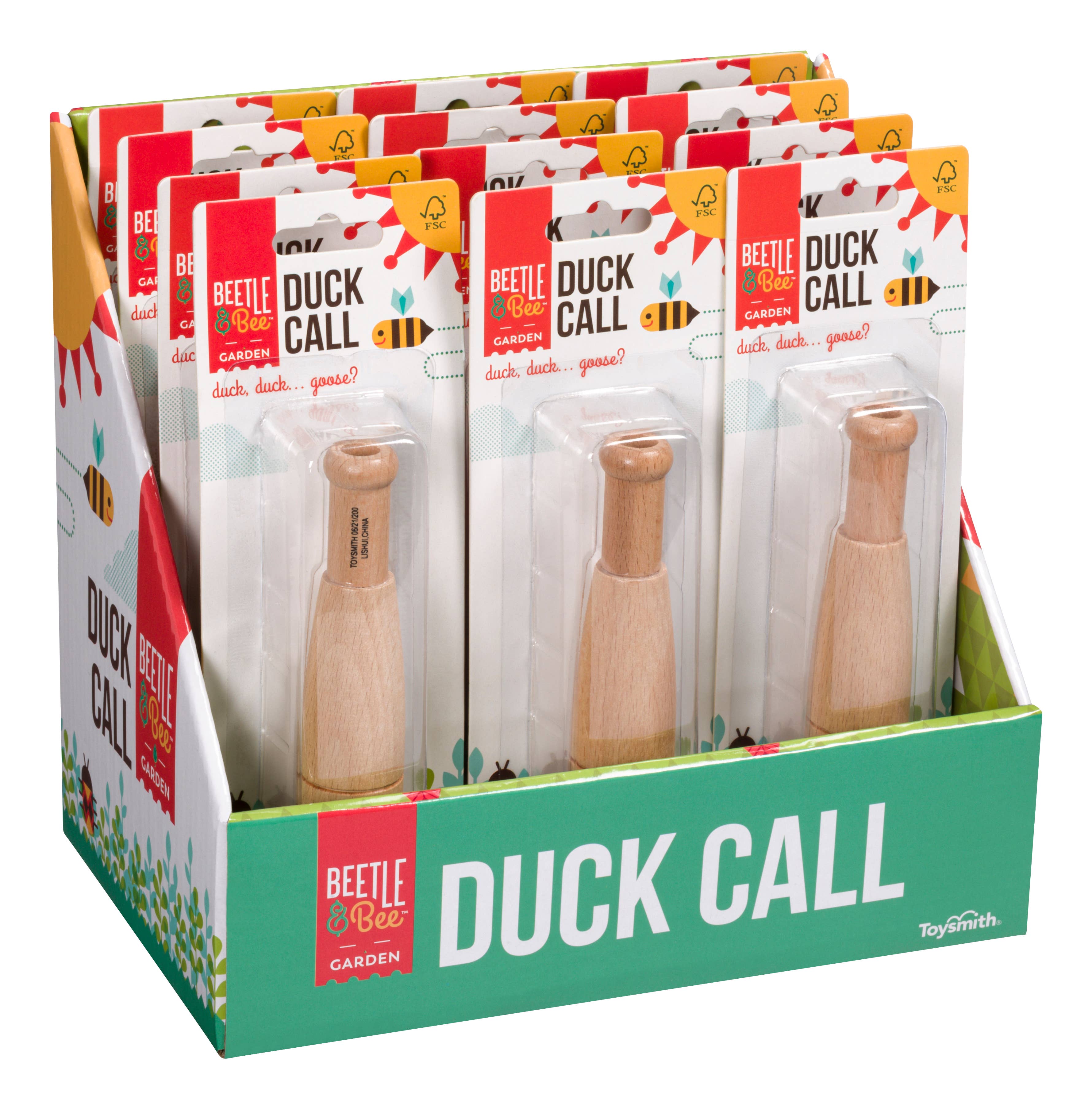 Toysmith - Beetle & Bee Duck Call - FSC Certified Wood-Outdoor Play ...